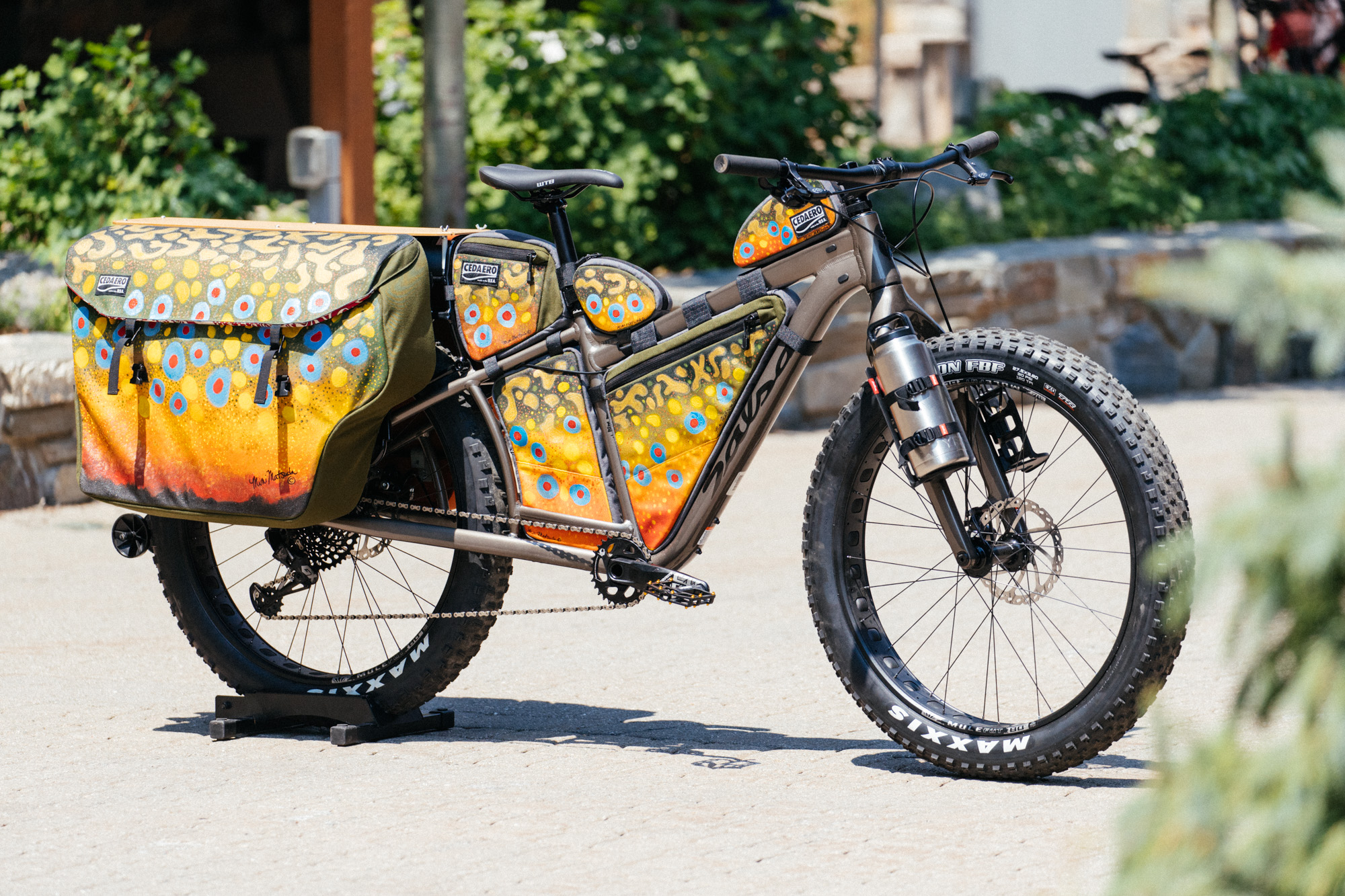 Mike ‘Kid’ Riemer’s Salsa Blackborow with Ode To Trout Cedaero Bags ...