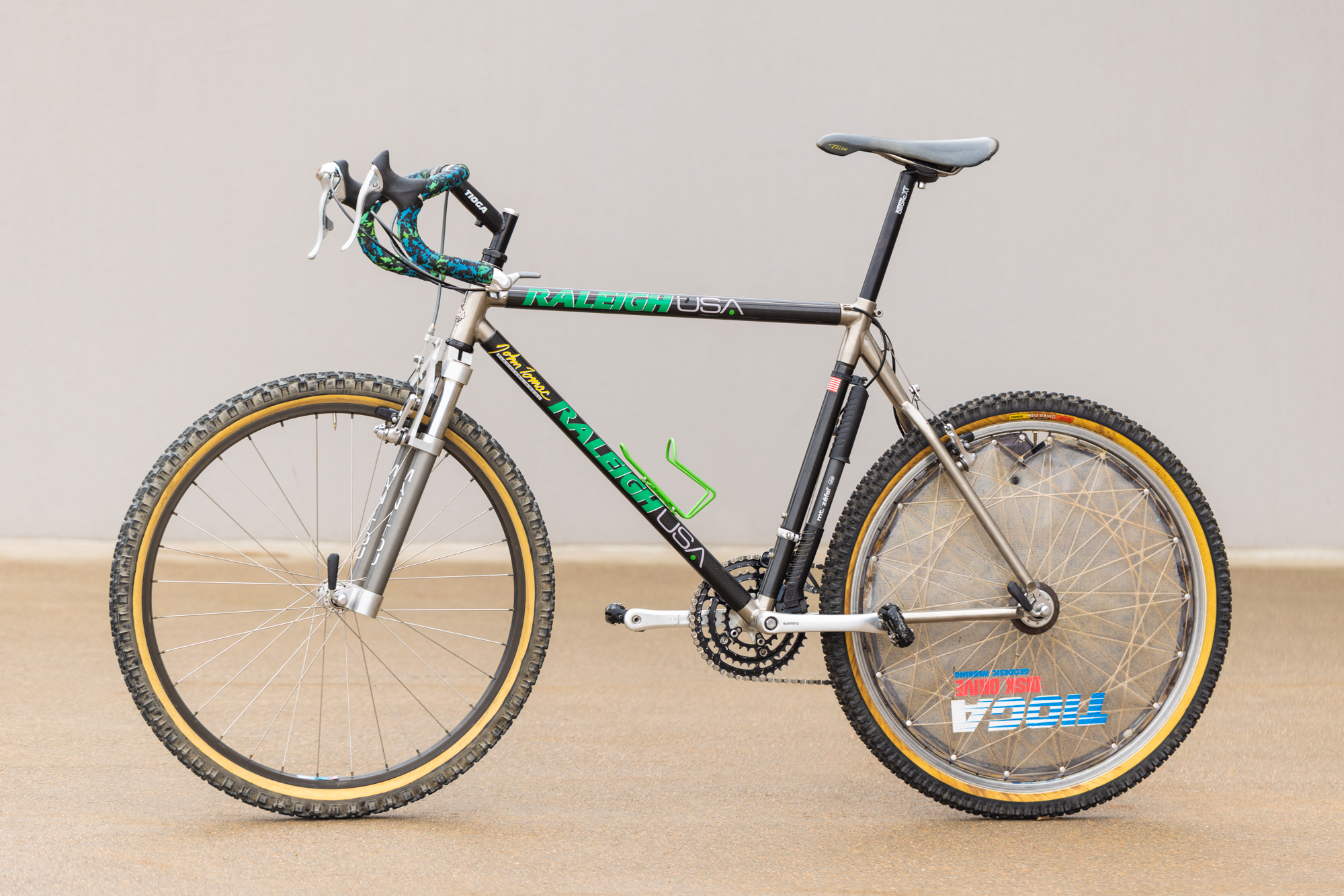 Vintage Bicycles: A Merlin Made Ti/Carbon 1991 Raleigh John Tomac ...