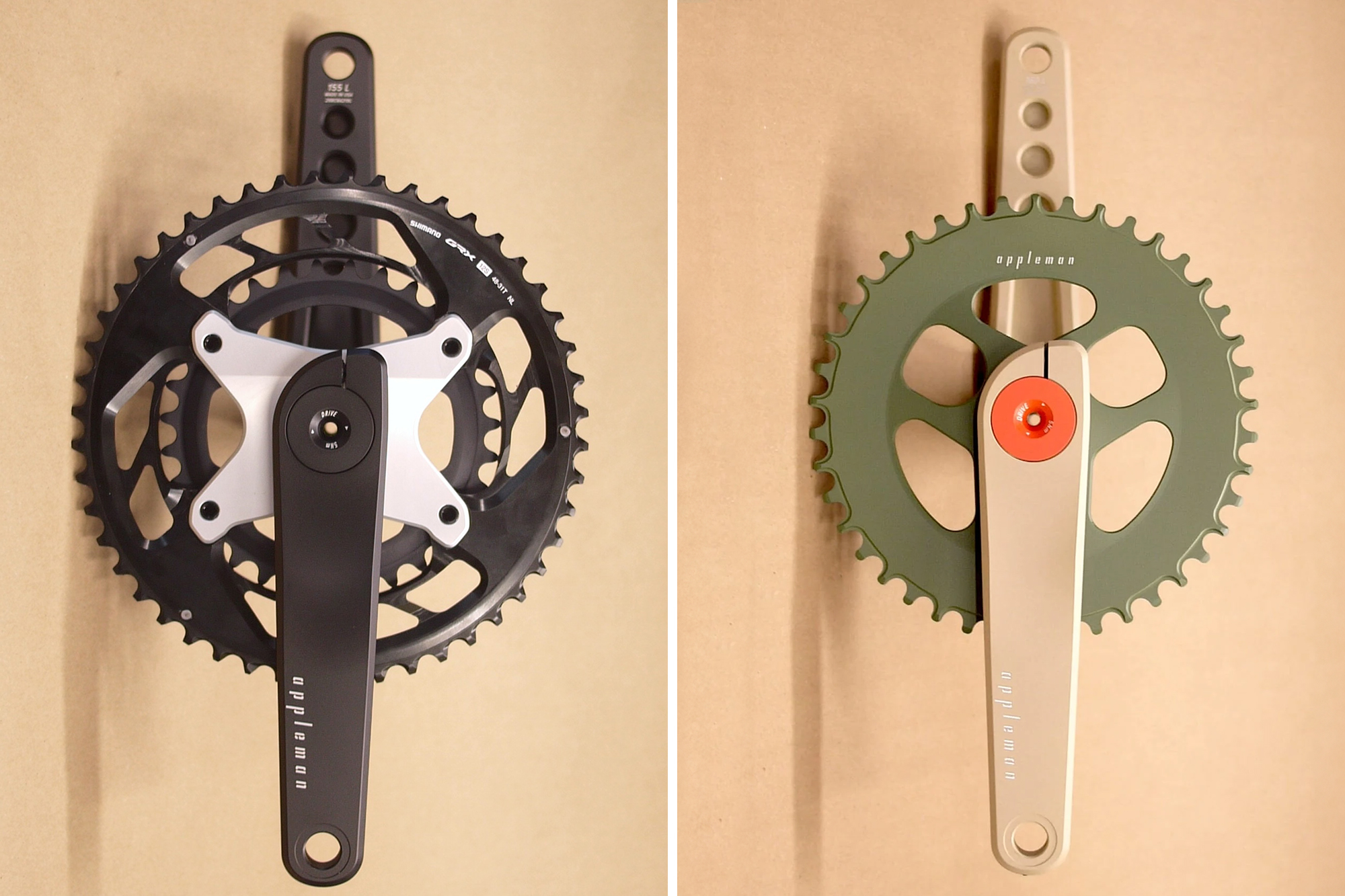 Appleman 2XR Cranks GRX Spider and Direct Mount Chainrings | The ...
