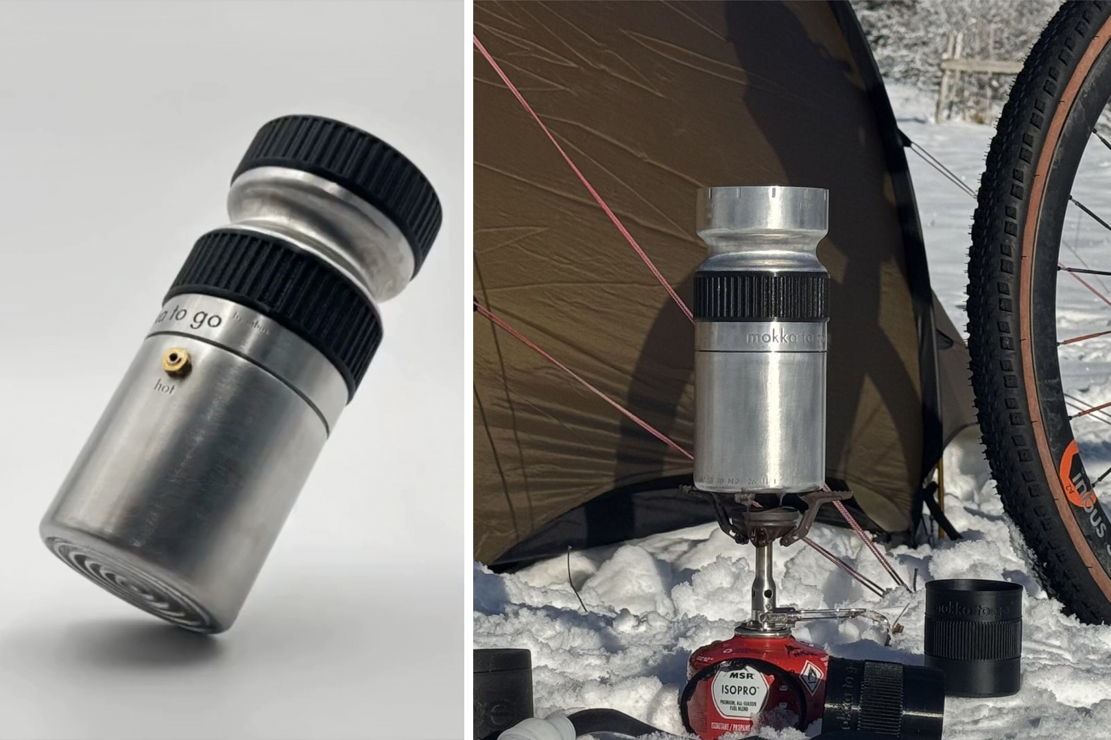 The 271 Gram Mokka to Go Looks Like a Bike-Friendly Moka Pot | The ...